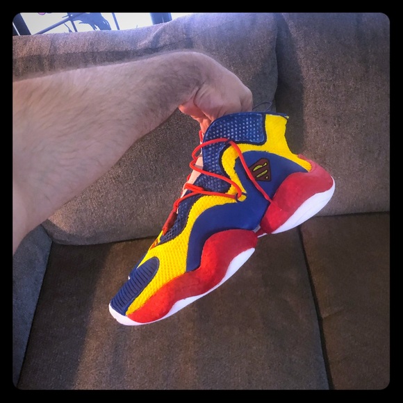 adidas | Shoes | Superman Themed Custom Painted Boost Byw | Poshmark